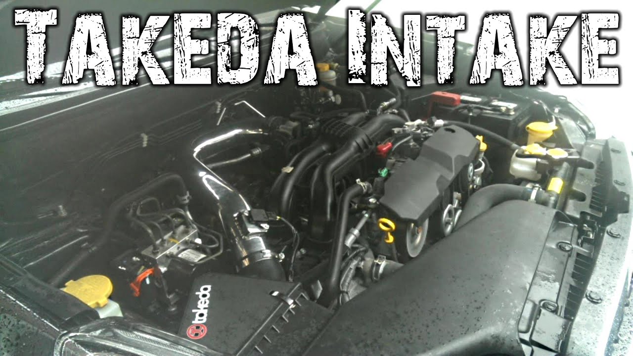 Takeda Intake - 2014 Subaru Legacy 2.5i - YouTube