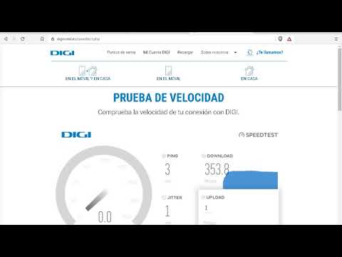 Digi Fibra 500 mb - Speed Test, Spain - YouTube