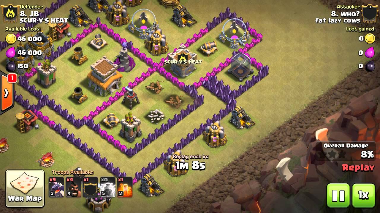 CoC Drag Attack in War - YouTube