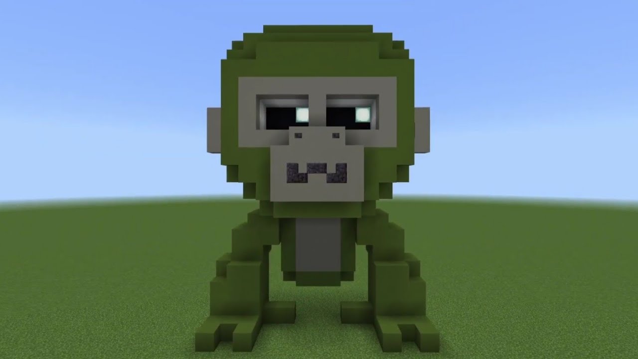 (Fan request) How to build Gorilla Tag monkey in Minecraft - YouTube