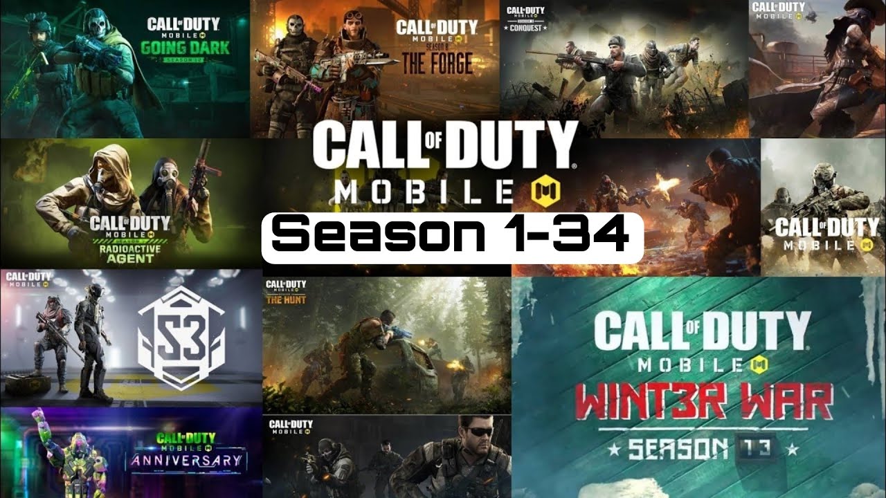 Call Of Duty Mobile | All season Trailer | ( Season 1 to 34) - YouTube