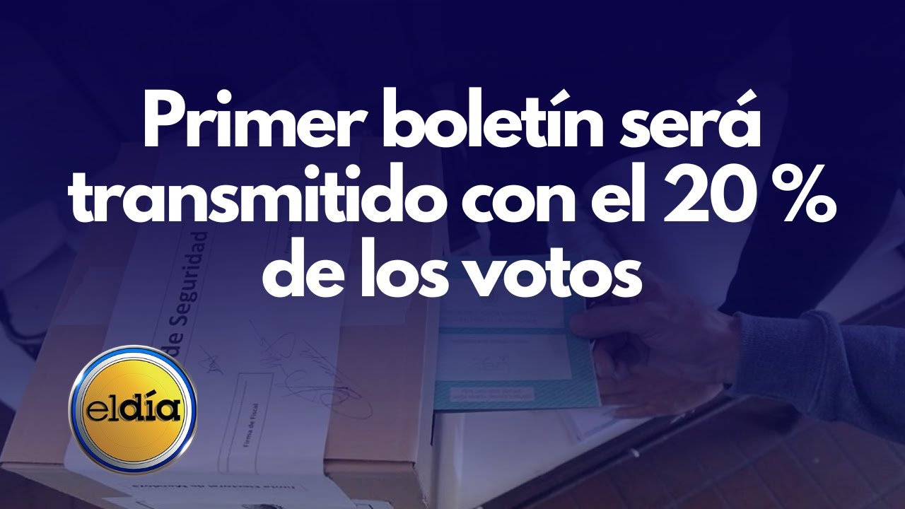 Primer boletín será transmitido con el 20 % de los votos - YouTube
