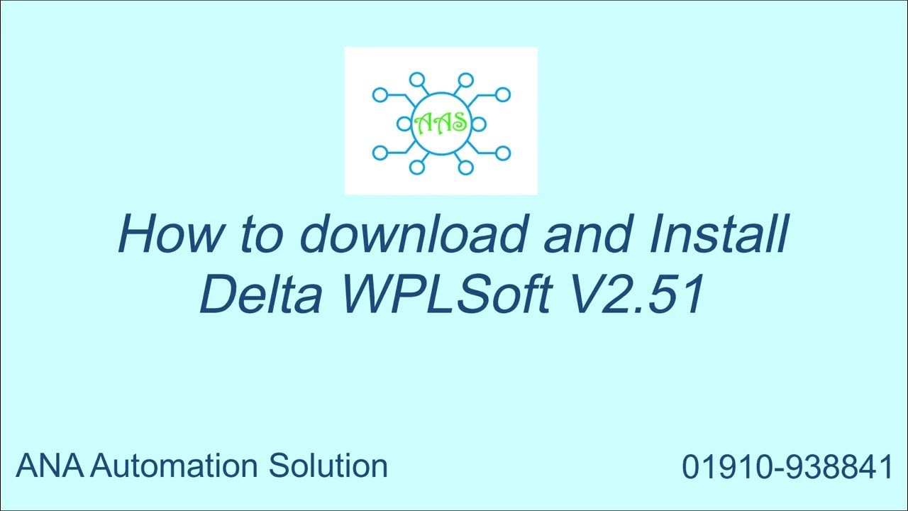 How To Download & Install Delta PLC Software | WPLSoft V2 51 - YouTube