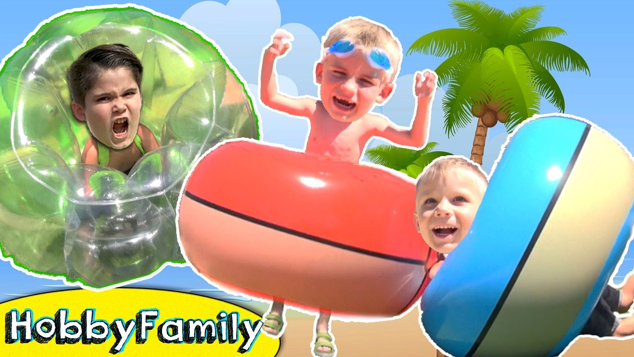 Body BUMPERS + Sumo Boppers! Oompa Loompa Battle? HobbyFamilyTV - YouTube