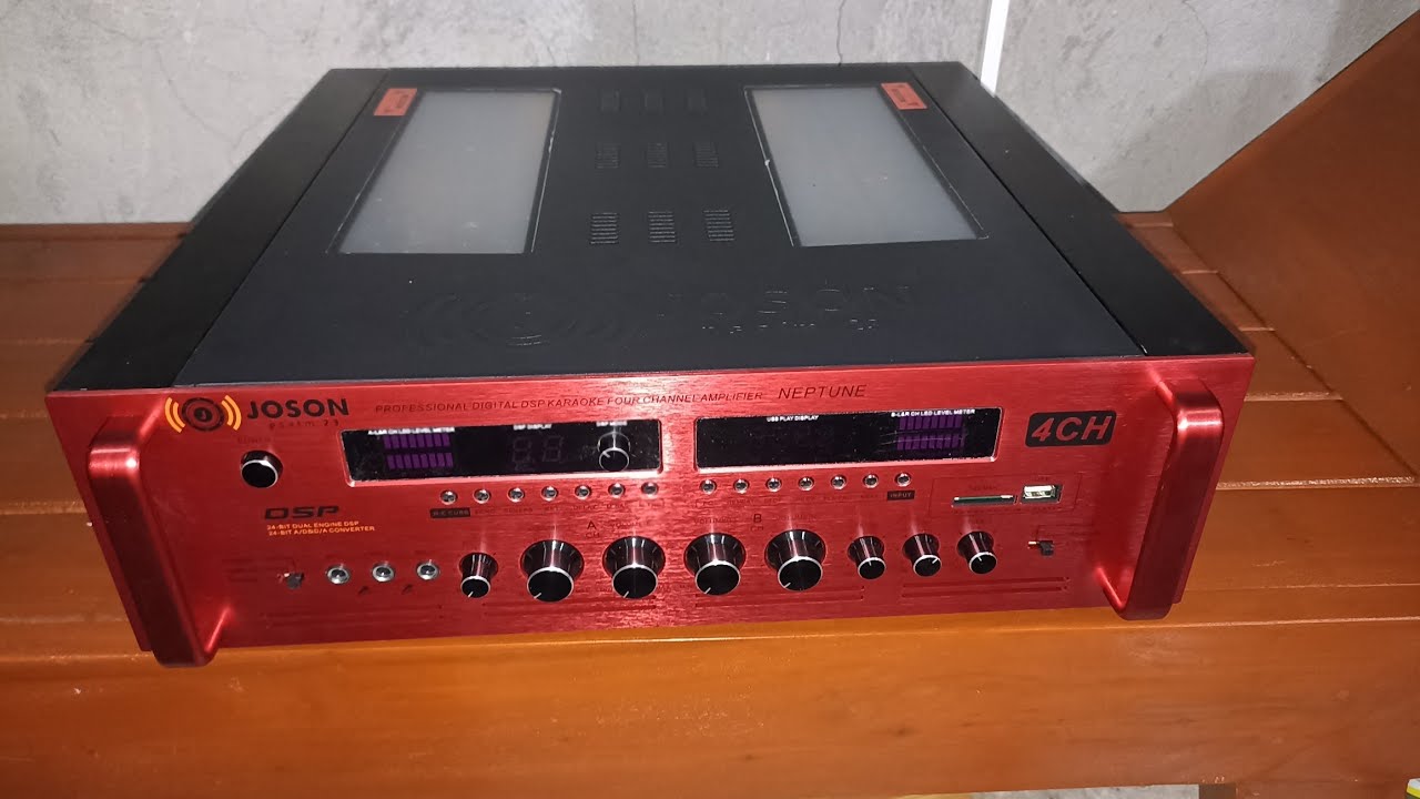 Joson Neptune Amplifier 4 Channel - YouTube