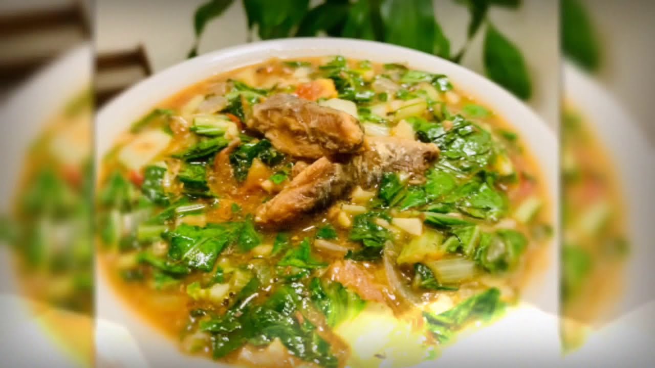 Ginisang Pechay with Sardines in Tomato Sauce (Sautéed Pechay with ...