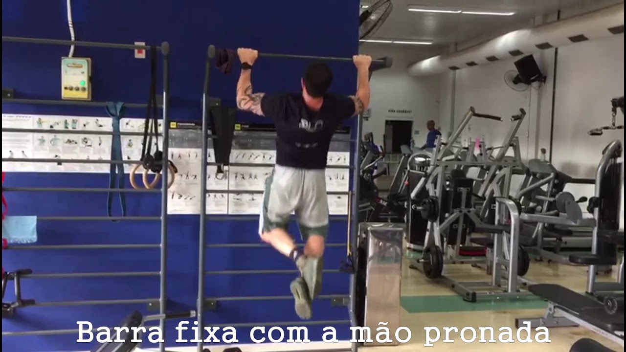 barra fixa pronada - YouTube