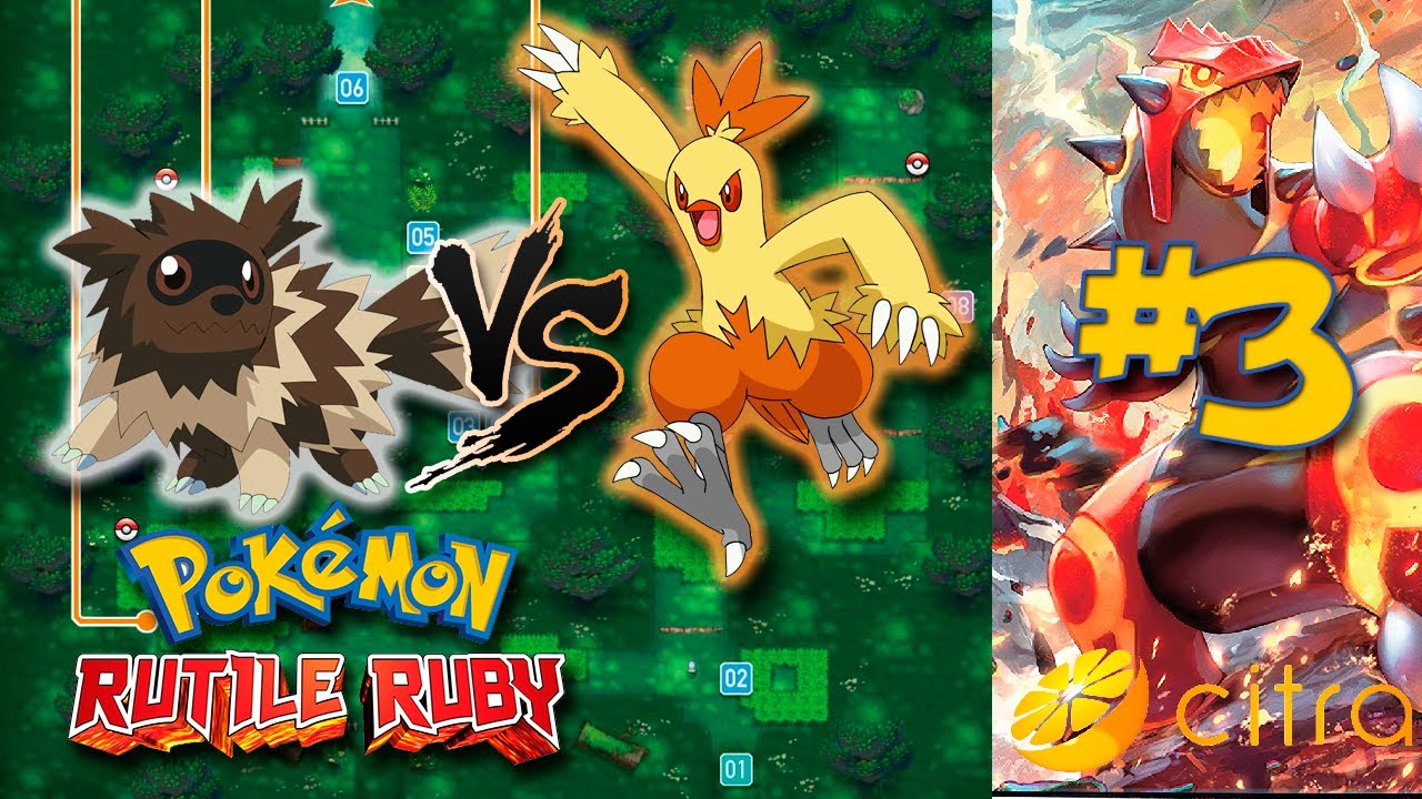 Pokémon Rutile Ruby #3 - Bosque de Petalia - Zigzagoon Roto - YouTube