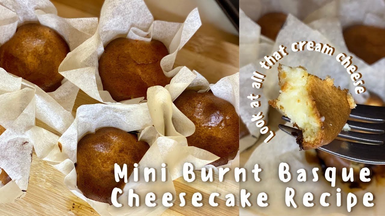Mini Burnt Basque Cheesecake | Treng Calma - YouTube