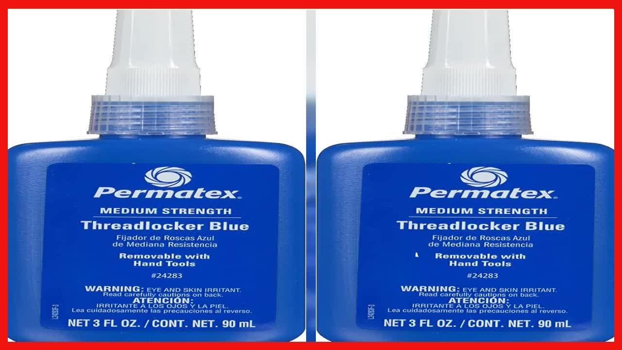 Permatex 24300 Surface Insensitive Threadlocker Blue, 0.34 Oz. - YouTube