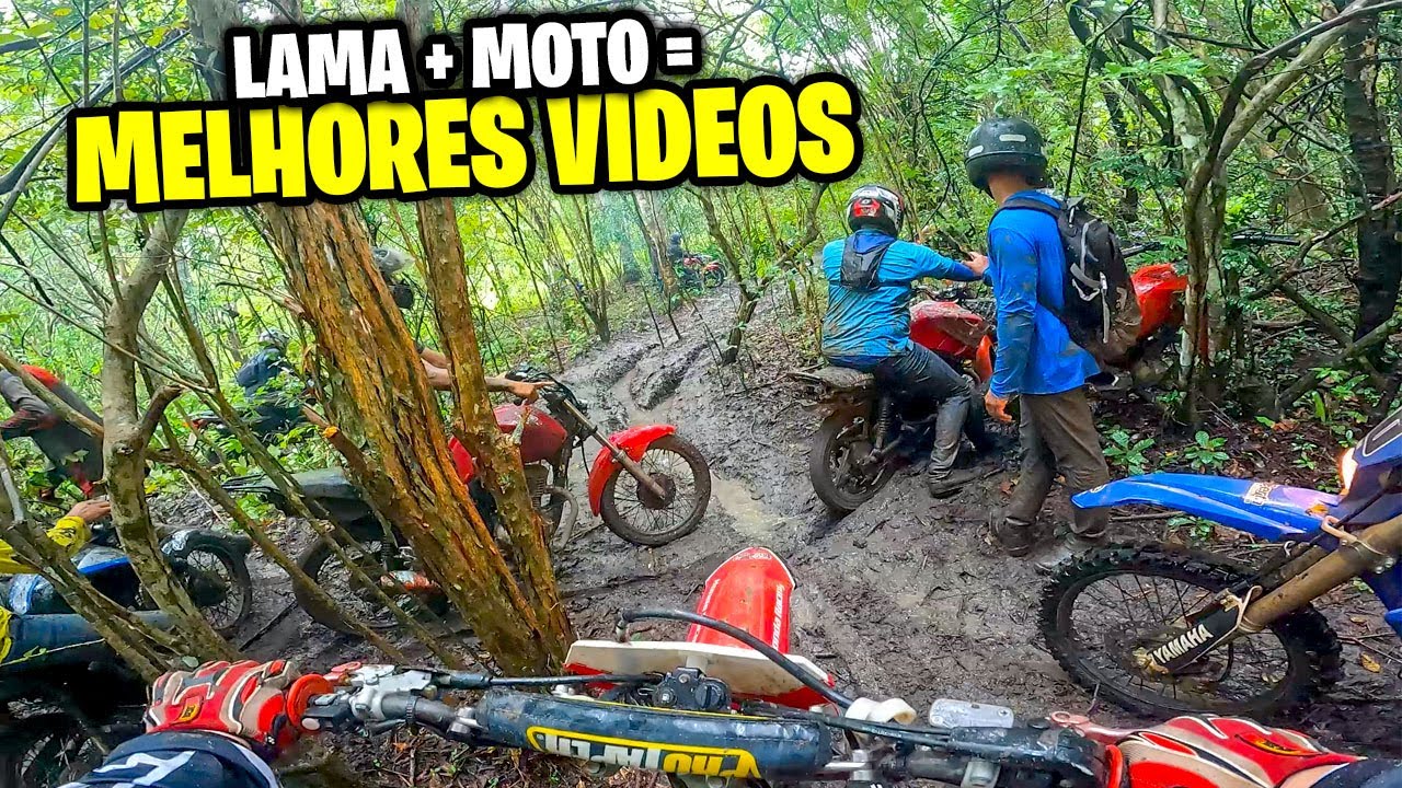 TRILHA SÓ DE LAMA COM MUITA MOTO ORIGINAL É TOP DEMAIS! - YouTube