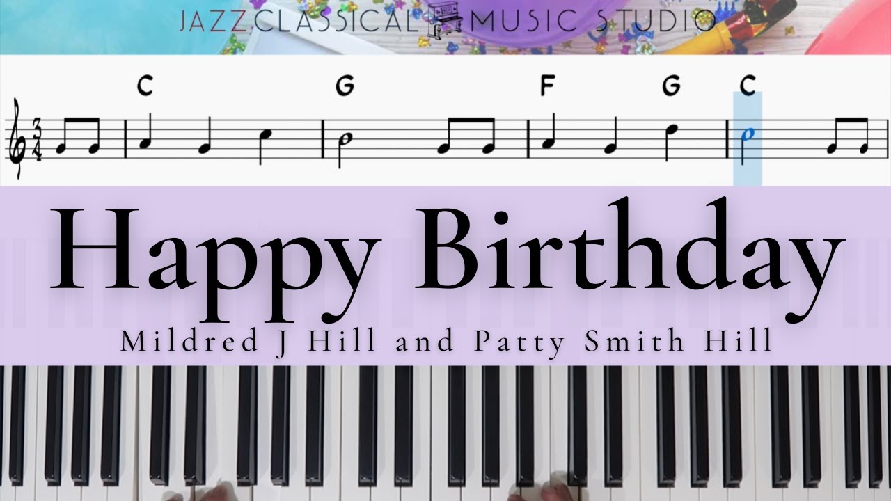 Happy Birthday | Piano Tutorial (EASY) | WITH Music Sheet | JCMS - YouTube