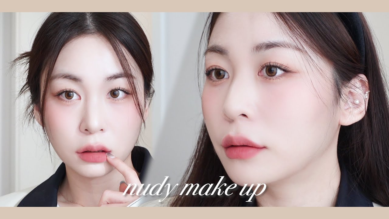 드레스 투어날 한 누디 메이크업🕊 교정을 하는 치과가 사라졌다 쿨톤 누디 메이크업 에뛰드 누디풀 에스프레소 분위기 뮤트 메이크업 Youtube