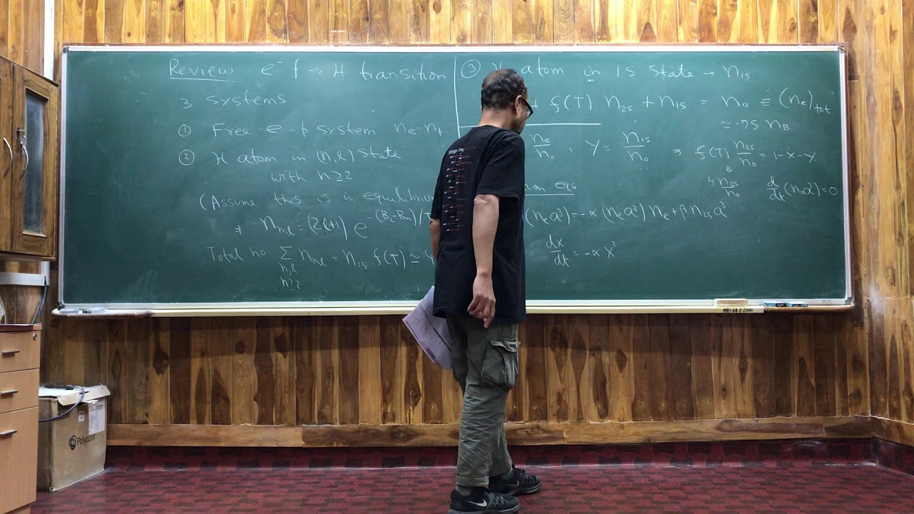 COSMOLOGY:Lecture-14 by Ashoke Sen - YouTube