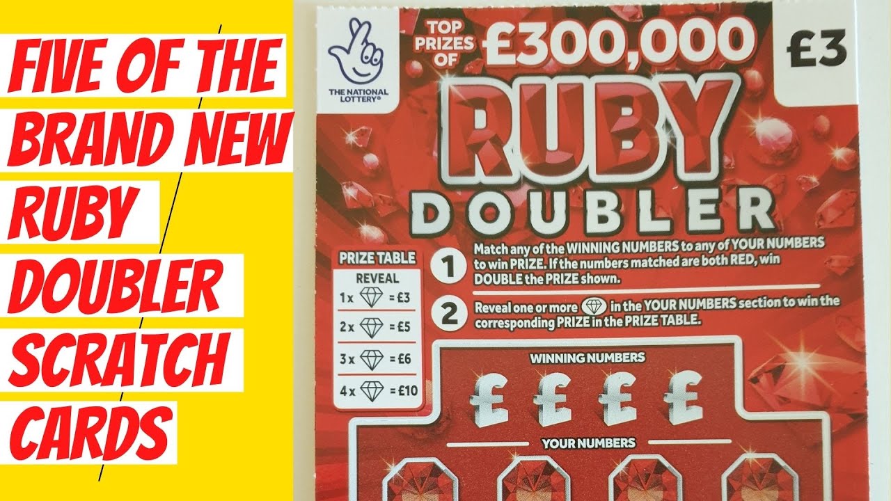 National lottery scratch cards. 5 of the new Ruby Doubler scratch card ...