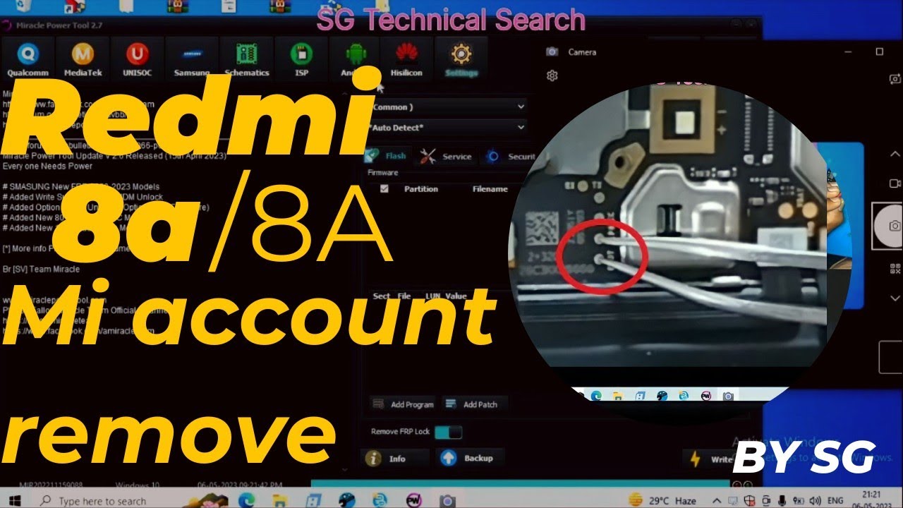 Redmi 8 /8a mi account remove miracle power tool - YouTube