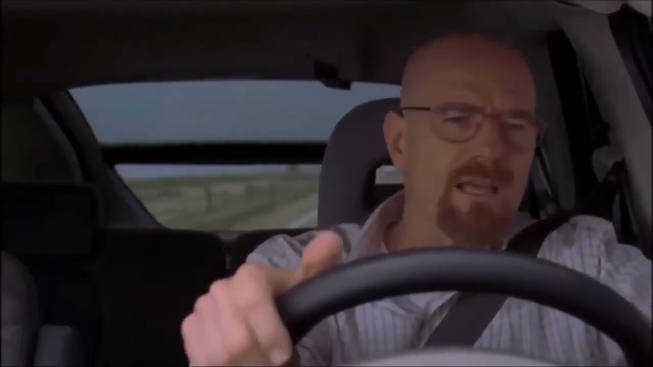 Breaking bad walter white singing in car - YouTube