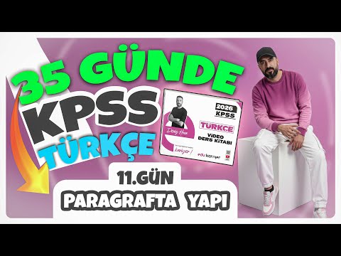 PARAGRAFTA YAPI | 35 Günde KPSS TÜRKÇE KAMPI🔥2026 (11.GÜN)