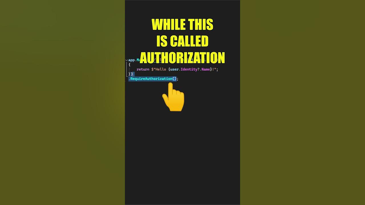 Minimal APIs Authorization Explained - YouTube