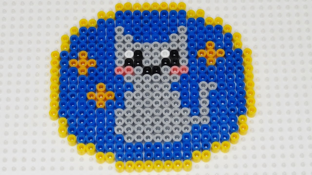 How to Make a Perler Beads Cat in Moon | Beaded Animal Crafting Idea ...