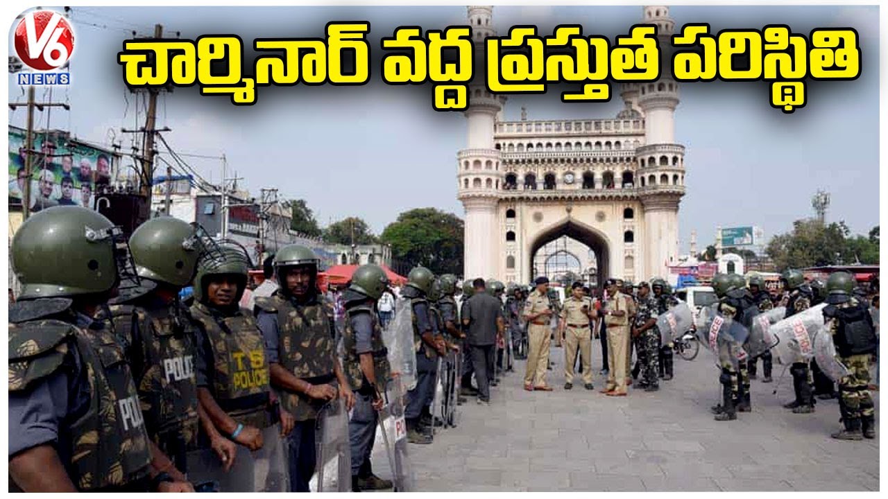 Watch Present Situation At Charminar | Old CIty | V6 News - YouTube