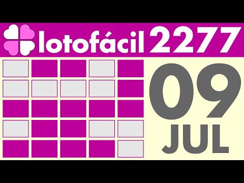 Lotofácil Concurso 2277 - sexta-feira, 09/07/2021 - Resultado da Lotofácil (Sorteio e Dicas)