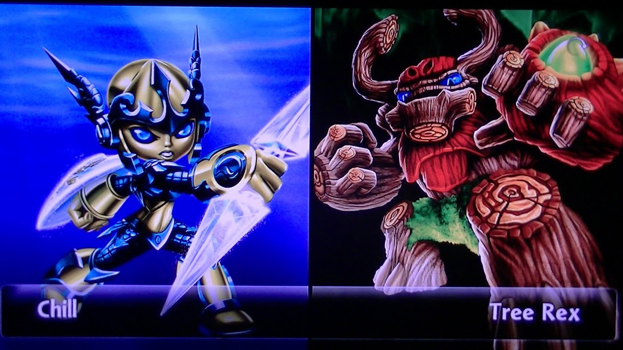 SKYLANDERS GIANTS LEGENDARY CHILL VS TREE REX - YouTube