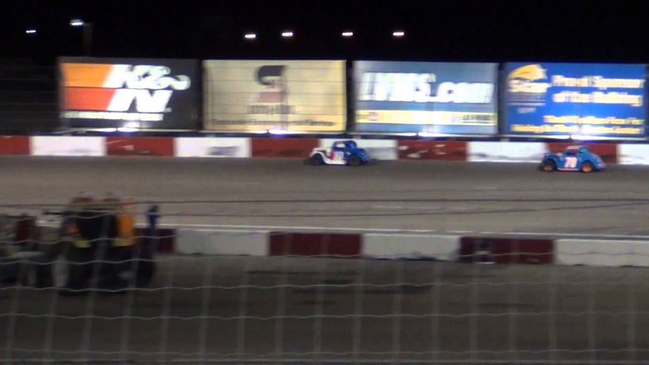 Chris Trickle Legend Racing 6/15/13 Chris takes 2cd Place - YouTube