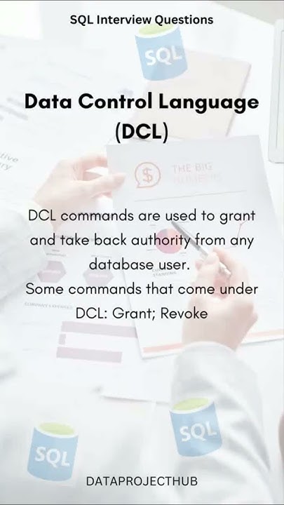 Data Control Language (DCL) | SQL Interview Question Series - YouTube