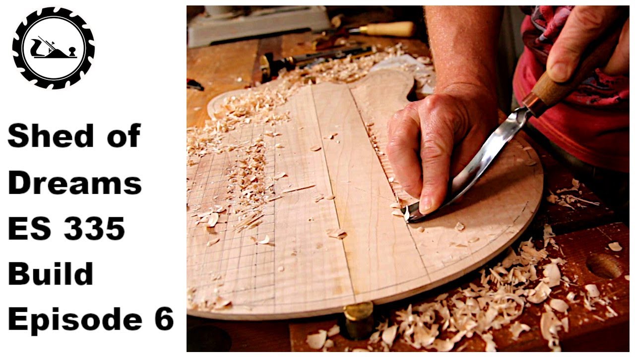 The Shed of Dreams ES 335 build Episode 6: Finishing off the carving ...