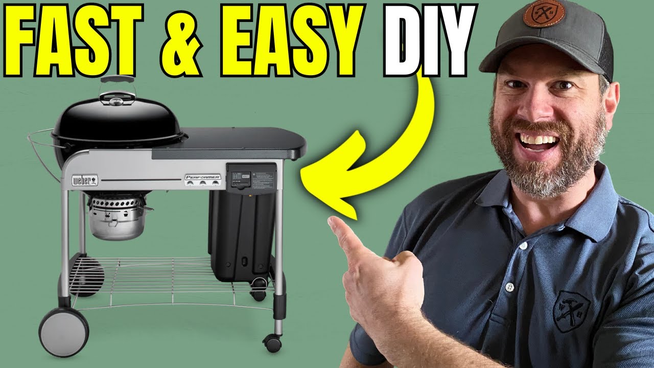 FAST and EASY DIY grill assembly #bbq #diy #webergrill - YouTube