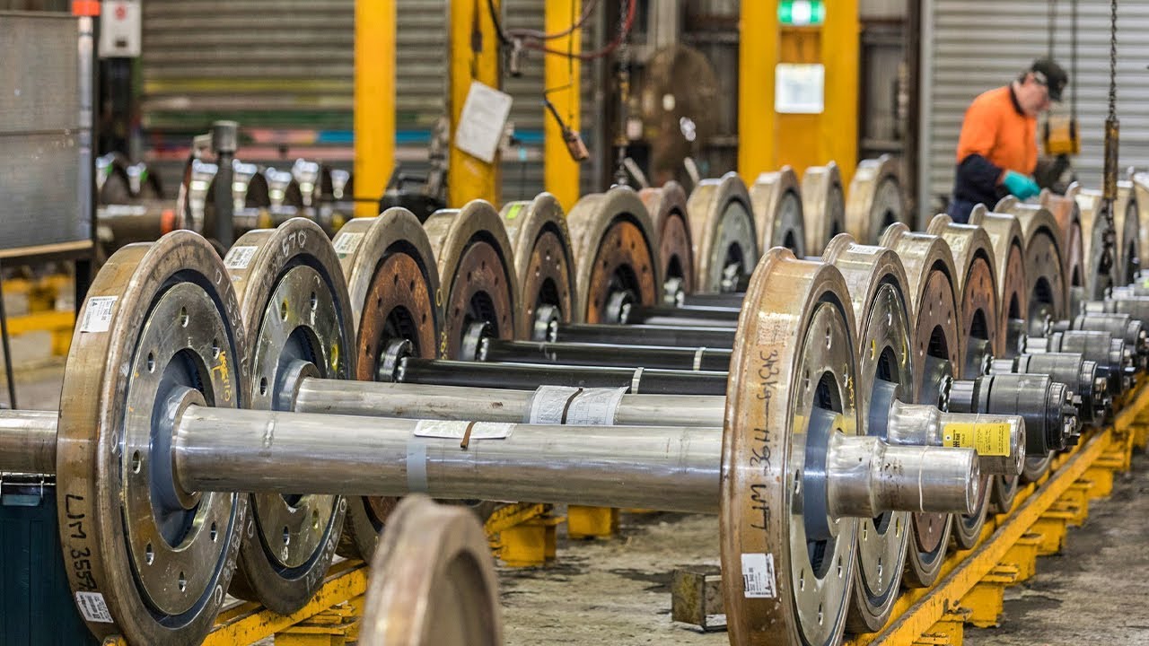 Incredible Manufacturing Process for Heavy Railway Wheels and other ...