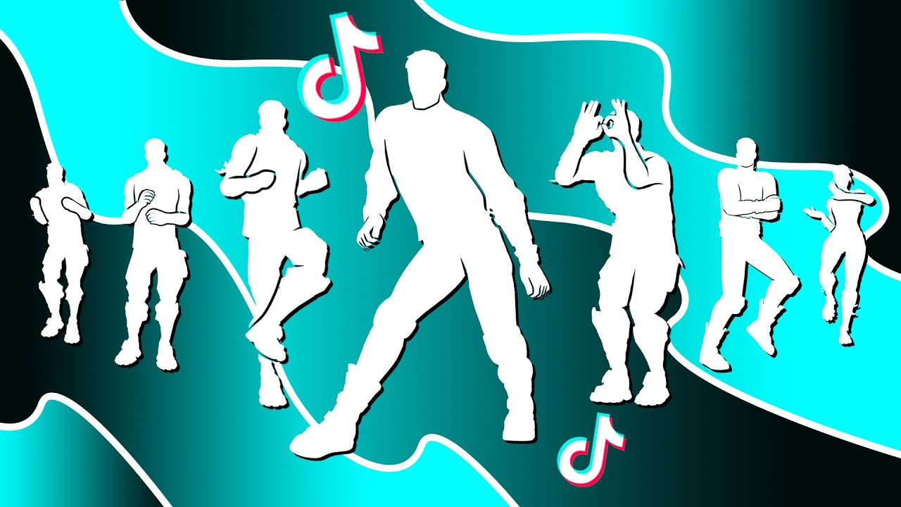 All Popular TikTok Dances & Emotes in Fortnite! (Shimmy Wiggle, Chicken ...