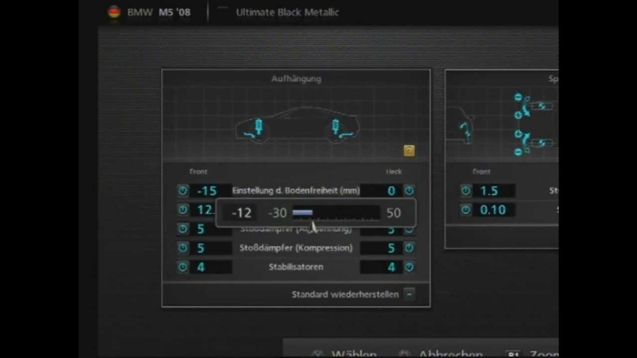 Gran Turismo 5 - Setup Guide #1 / Basis Setup (deutsch) - YouTube