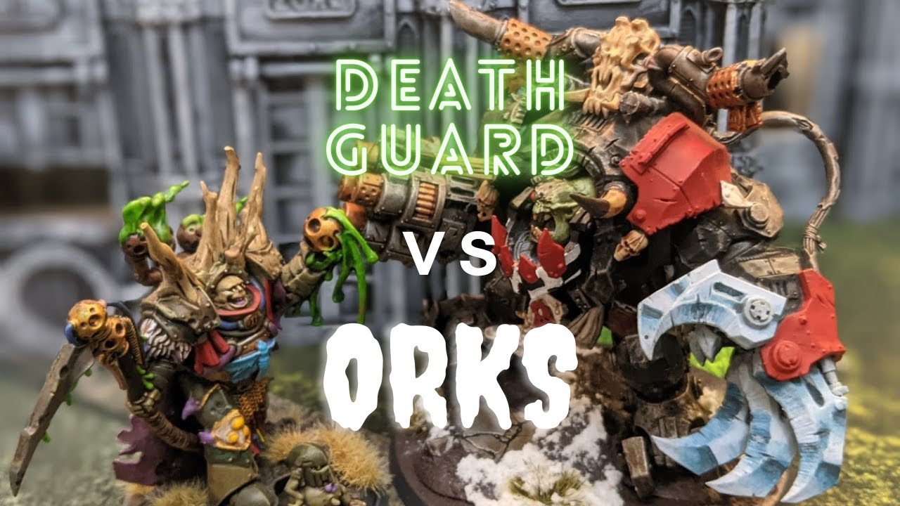 Death Guard VS Orks Warhammer 40k 9th Edition Battle Report - YouTube