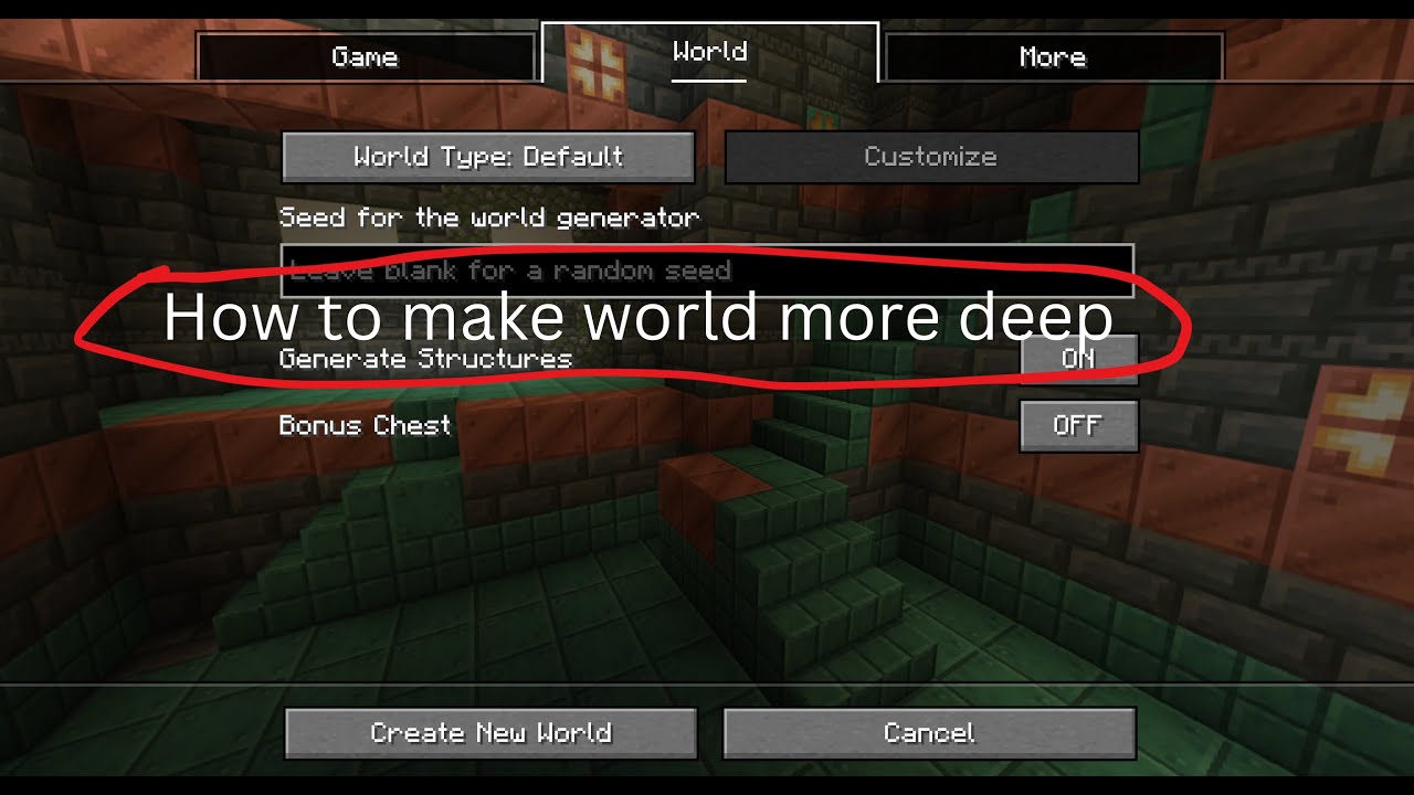 How to make your Minecraft flat world deeper (Java Edition Only) - YouTube