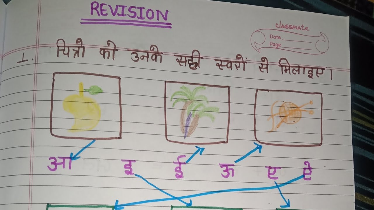 ukg class की हिंदी की वर्कशीट! छोटे बच्चों को रिवीजन किस तरह से करवाएं ...