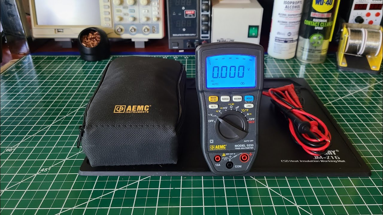 AEMC INSTRUMENTS 5233 True RMS Multimeter - YouTube