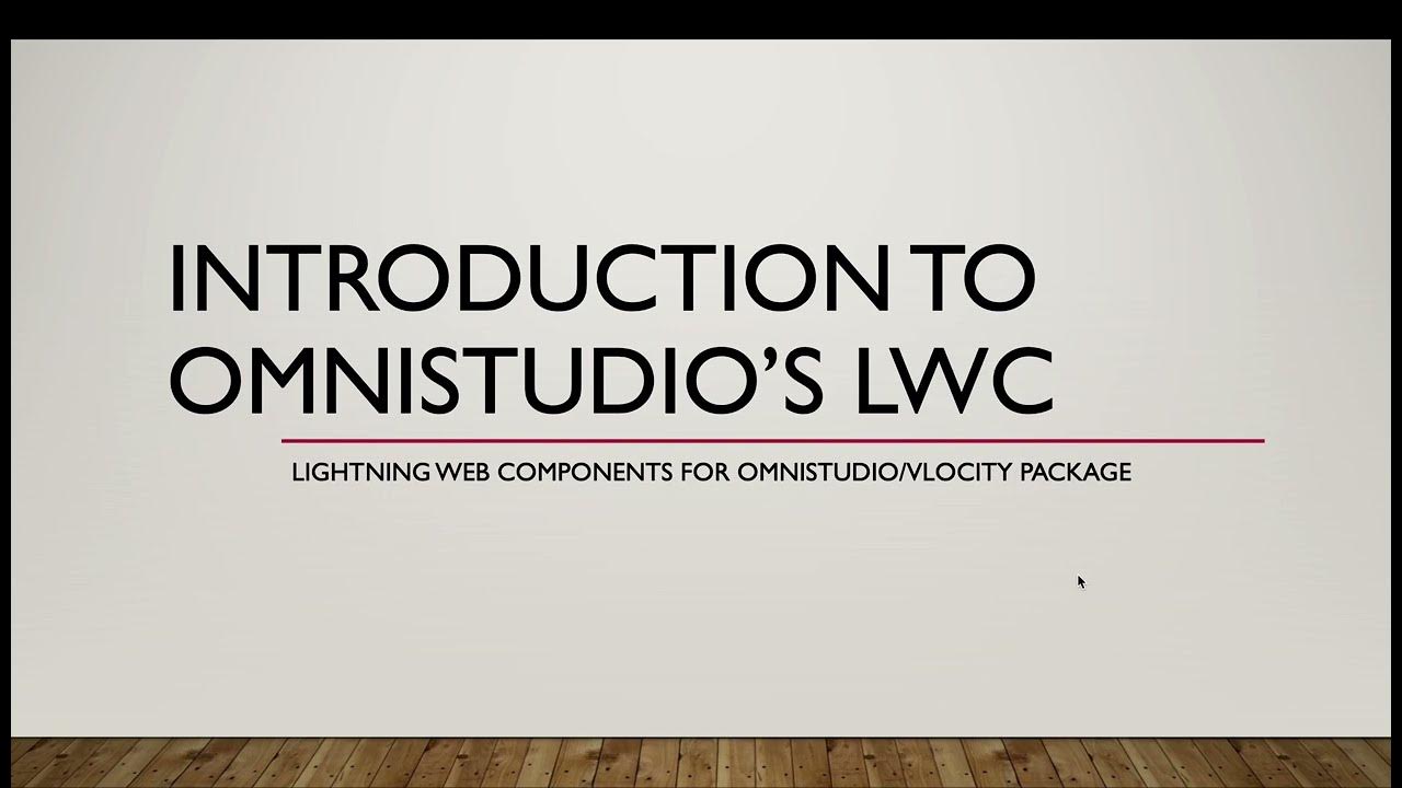 Introduction to OmniScripts Custom Lightning Web Components | Vlocity | OmniStudio | Salesforce ...