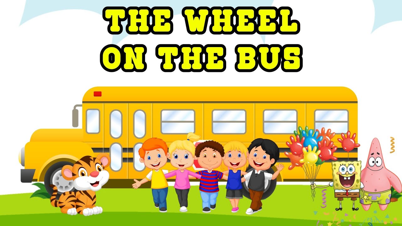 THE WHEEL ON THE BUS 🚌🚌 || SONG KIDS || LYRICS SONGS 🚌🚌 || ANIMAL ...