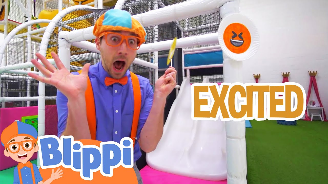 Blippi Visits an Indoor Playground (Live, Love, Play) | Moving and ...