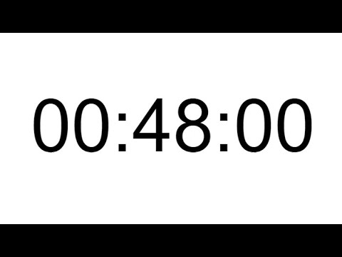48 Minute Timer - 48 Minute Countdown Timer - YouTube