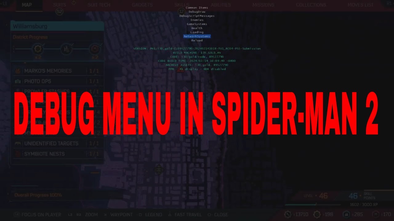 Spider-Man 2 PS5 Debug Menu - How to access and more! (PATCHED) - YouTube