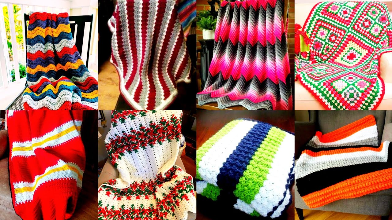 Most Demanding Crochet Blanket Patterns #Colorful Blankets design ideas ...