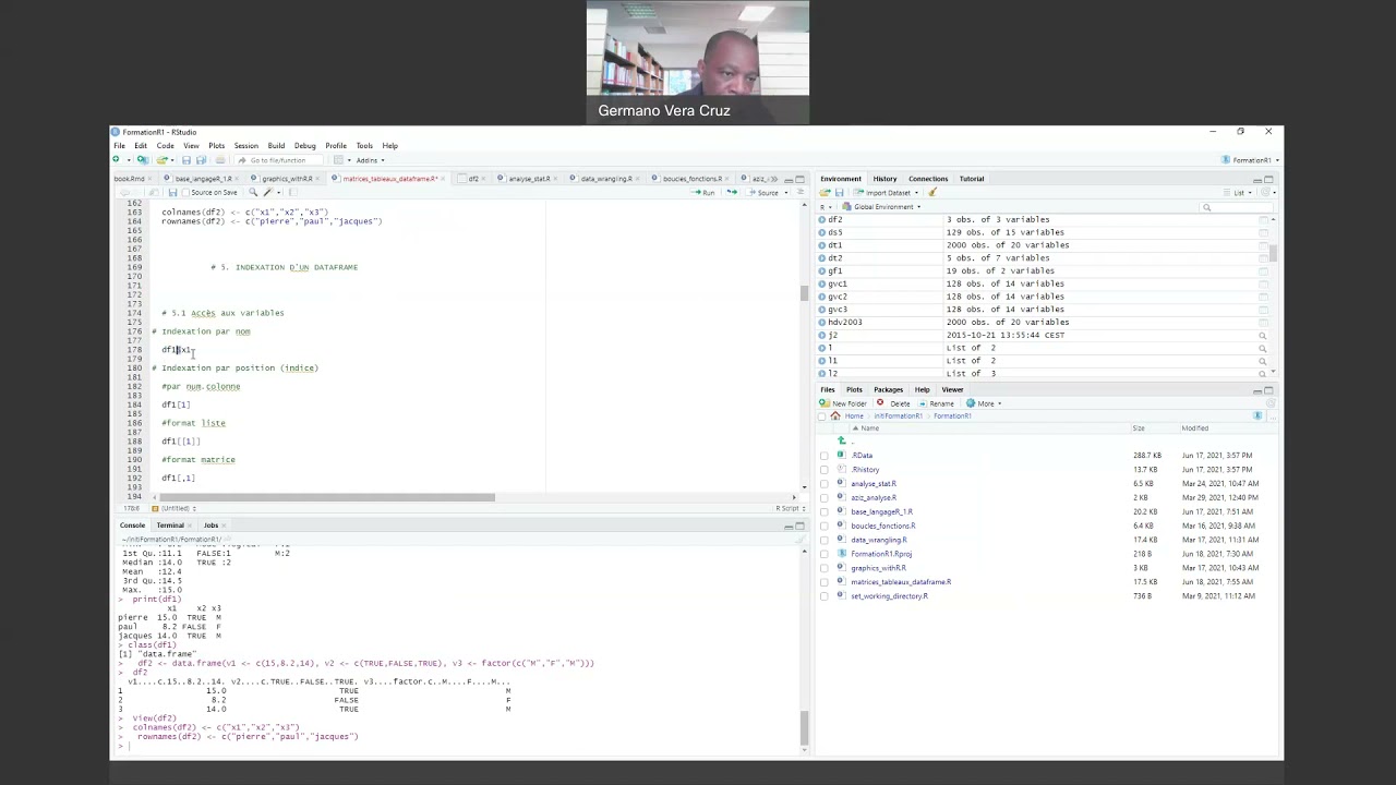 Initiation à R et RStudio # 10 : Le dataframe, importer et exporter des fichiers - YouTube
