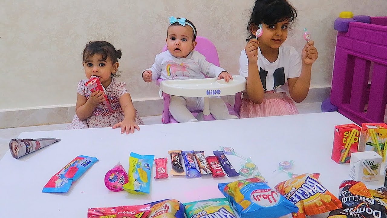 شفا فتحت محل حلويات مع جوجو ! ! shfa pretend play candy shop with jojo ...