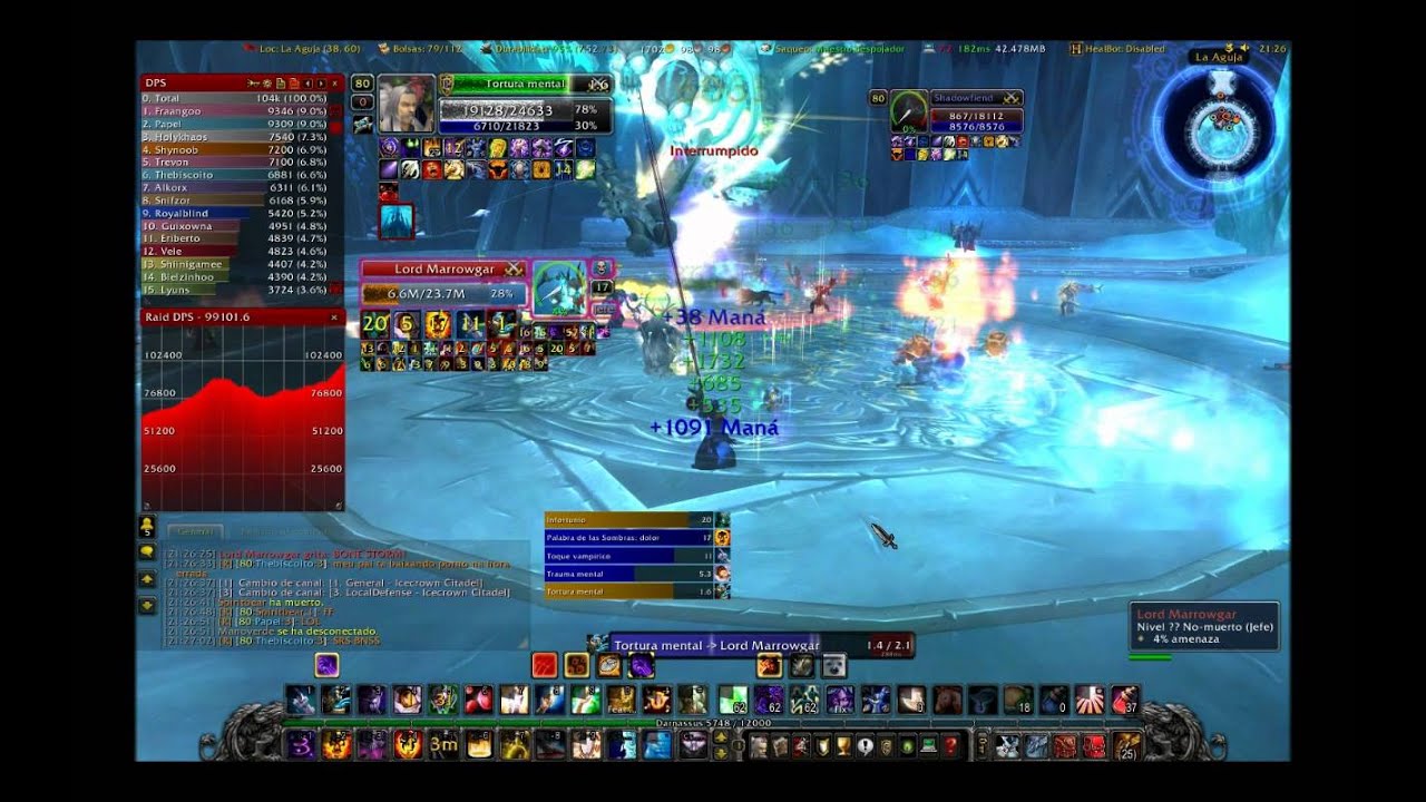 Edge Vs Lord Marrowgar ICC 25man Normal - YouTube