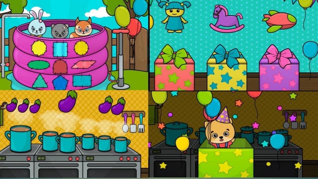 Cartoon game!! Animation cartoon game! Cartoon bucket games !! - YouTube