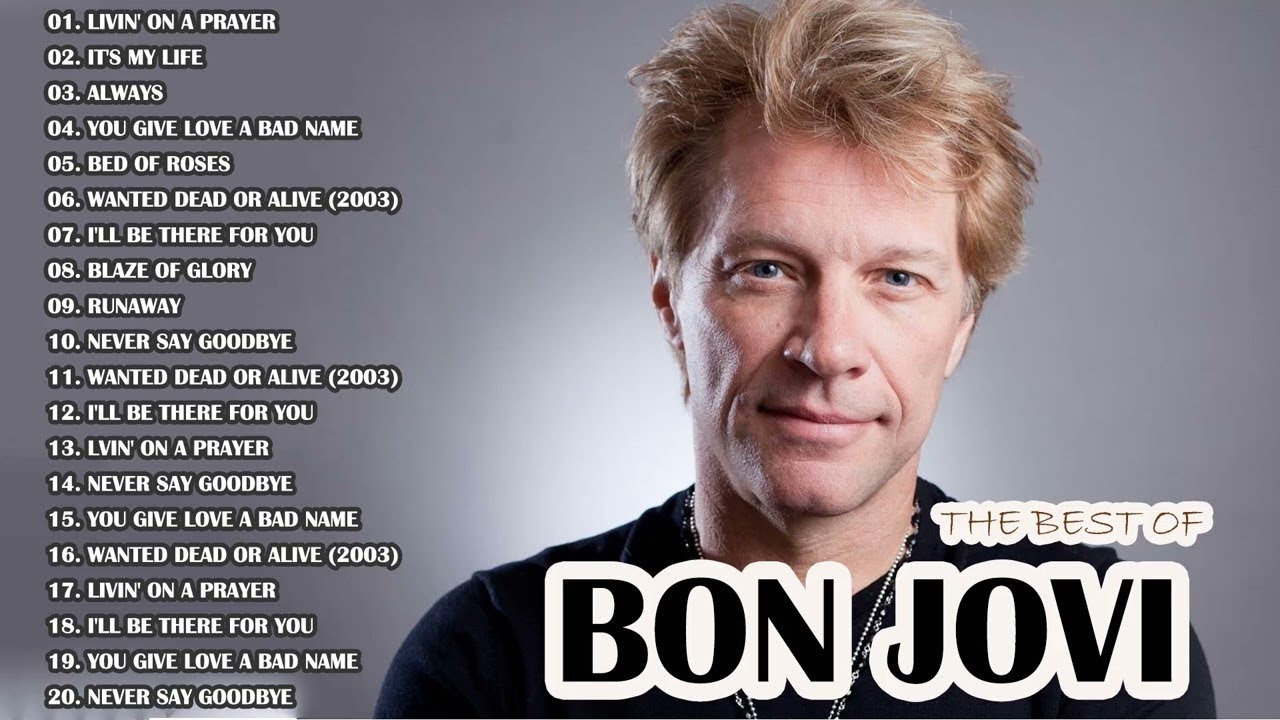 The Best Of Bon Jovi - Bon Jovi 🎶🎶Greatest Hits Full Album - YouTube Music