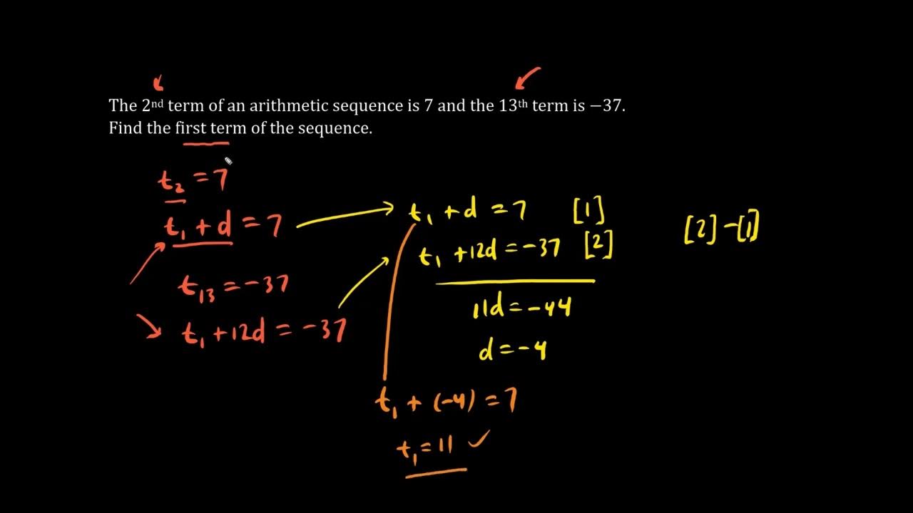 BC Math 10 Arithmetic Sequences 2 - YouTube